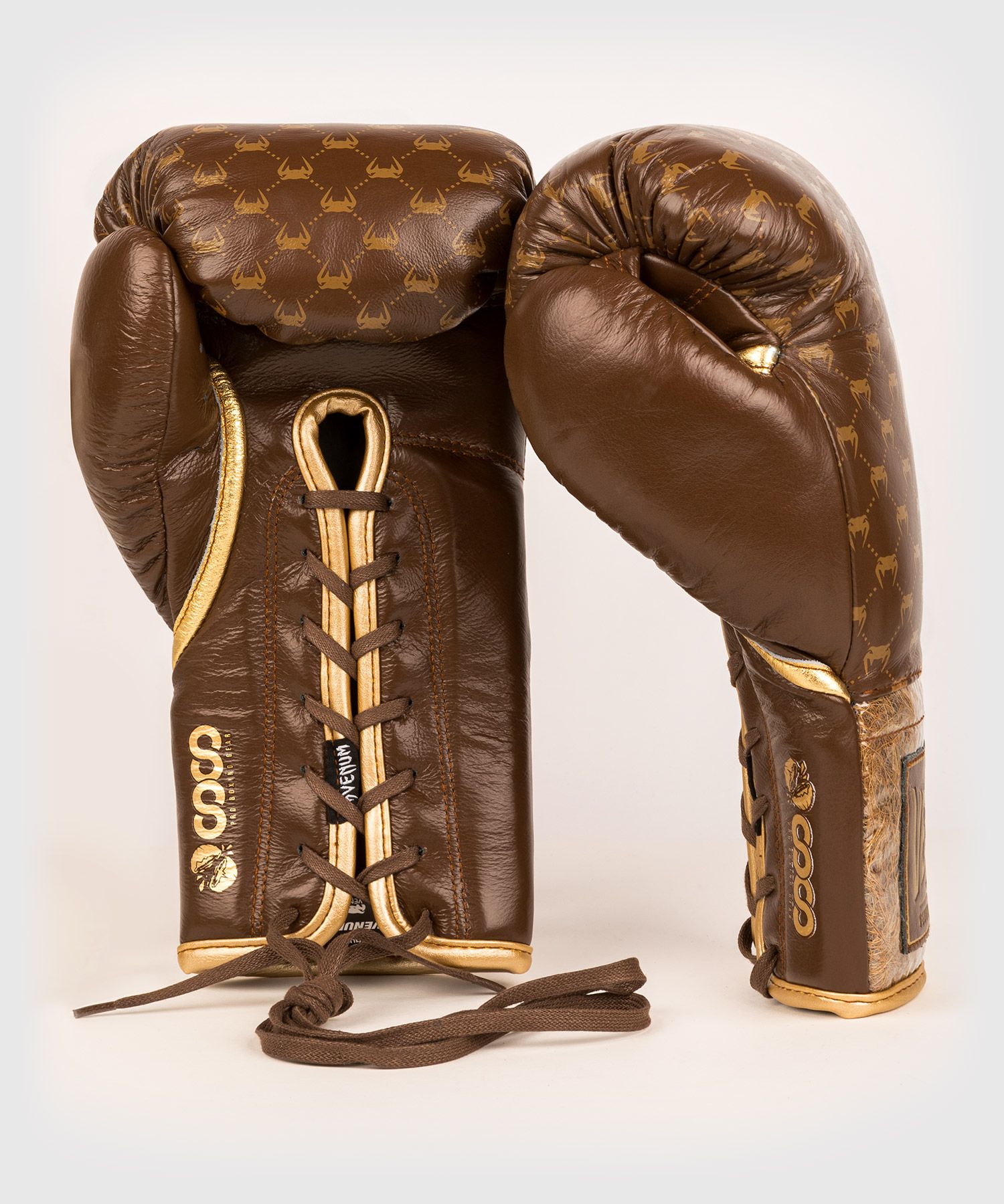 Venum Coco Monogram Pro Boxing Gloves Laces - Brown