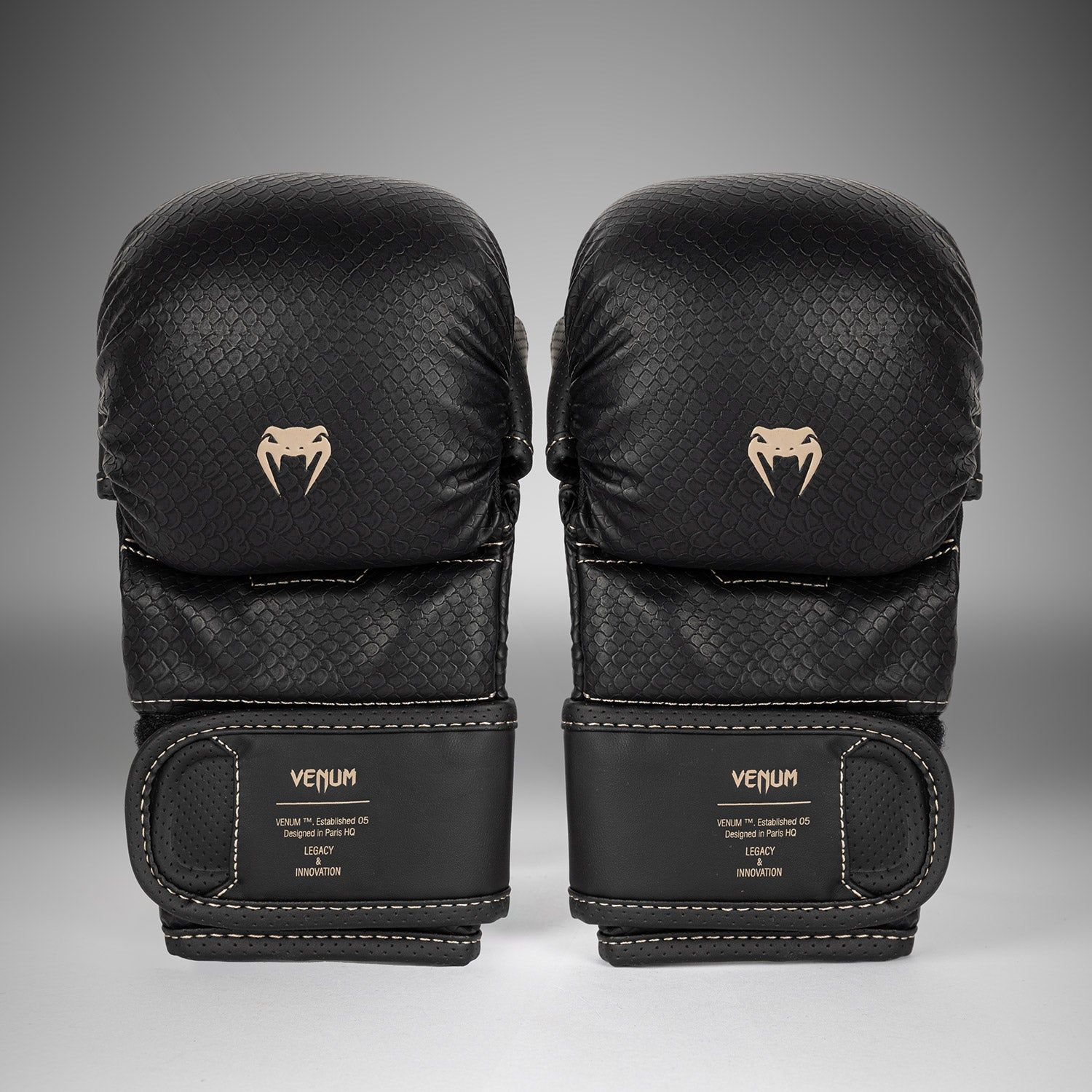 Venum Impact Evo Scales MMA Gloves - Black