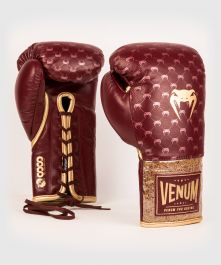 Venum Coco Monogram Pro Boxing Gloves Laces - Burgundy